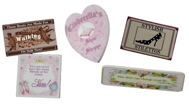 Cinderella's Shoe Shoppe Signs for 18" Dolls